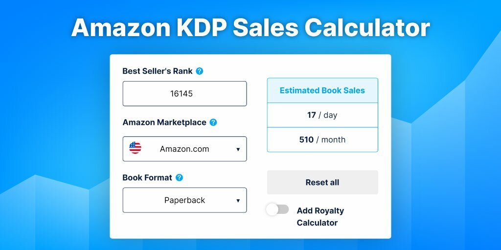 Amazon KDP Book Sales Calculator BookBird Amazon KDP Book Sales Calculator BookBird